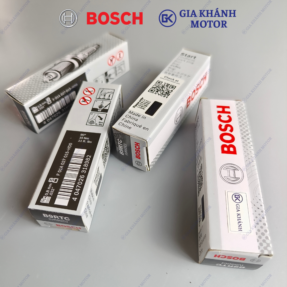 Bugi (Bộ Đánh Lửa) Xe Máy Bosch Chân Dài (Exciter, Winner, Raider, Air ...